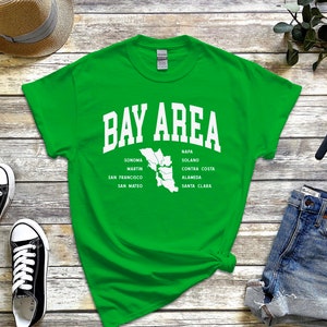 Bay Area Shirt, Maps of Bay Area Tshirt College Style, Bay Area ...