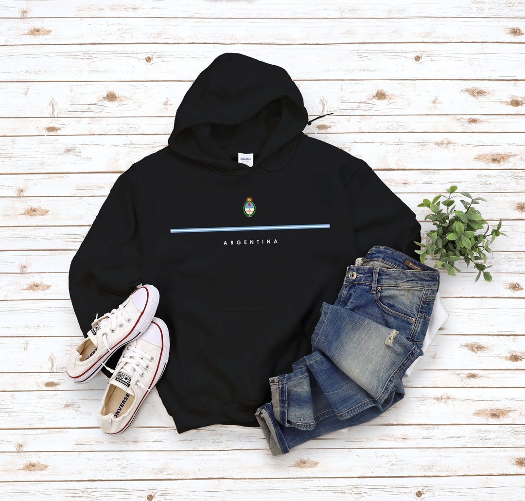 Argentina Hoodie, Country Logo With Flag Sweatshirt, Coat of Arms of ...