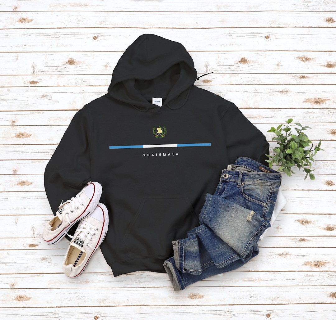 Guatemala Hoodie, Country Logo With Flag Sweatshirt, Cool Comfort Coat ...