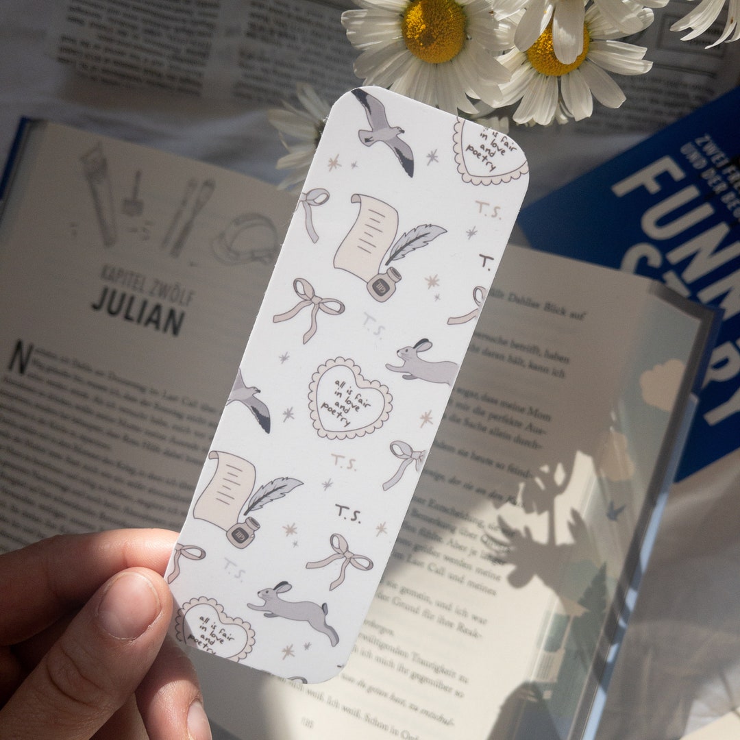 Bookmark Printed on Both Sides TTPD Book Club Souvenir Merch as a Gift ...