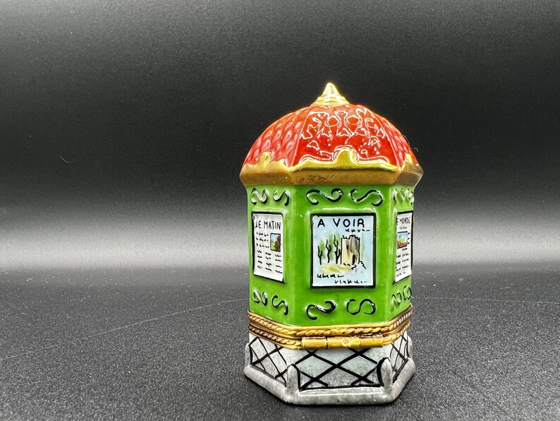 Limoges Eximious paris Newspaper Kiosk Newsstand France Porcelain ...