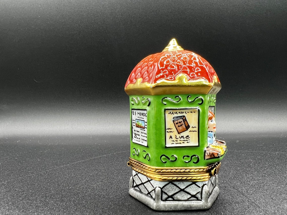 Limoges Eximious paris Newspaper Kiosk Newsstand France Porcelain ...