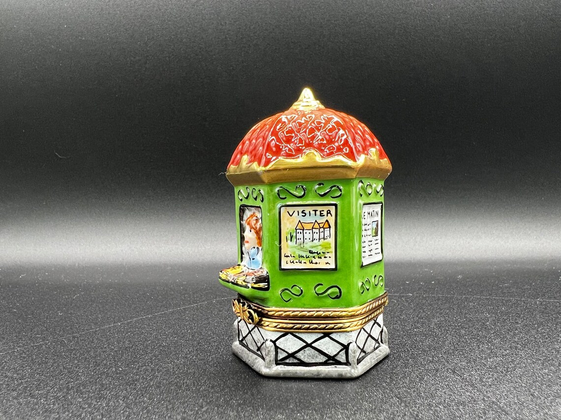 Limoges Eximious paris Newspaper Kiosk Newsstand France Porcelain ...