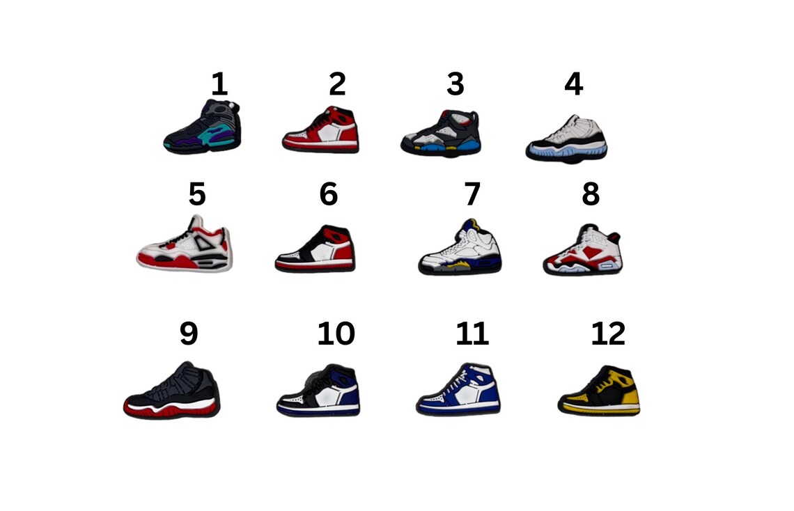 Jordan Croc Charms/ Jibbitz - Etsy