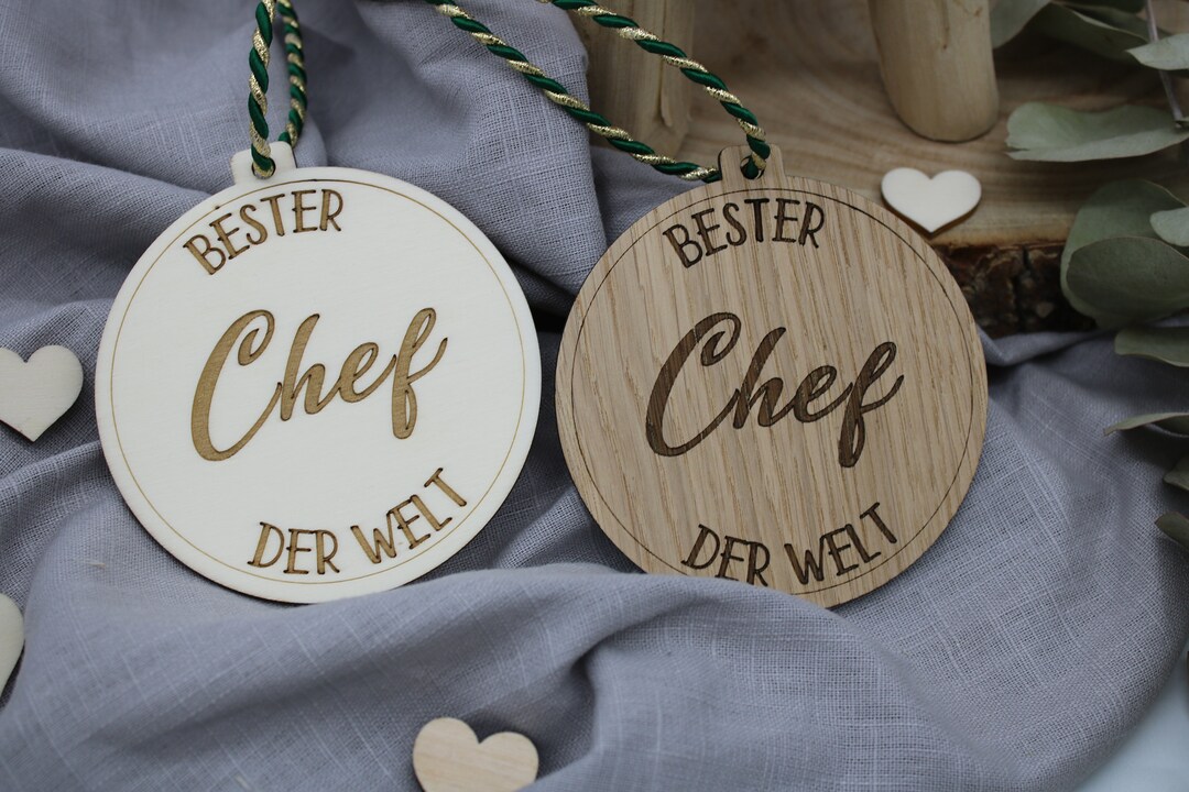 Medaille Bester Chef Chefin Holzscheibe Als Geschenk - Etsy