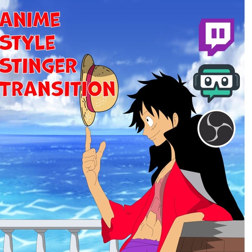 Fire Anime Transition Overlay WITH SOUND Stinger Overlay - Etsy