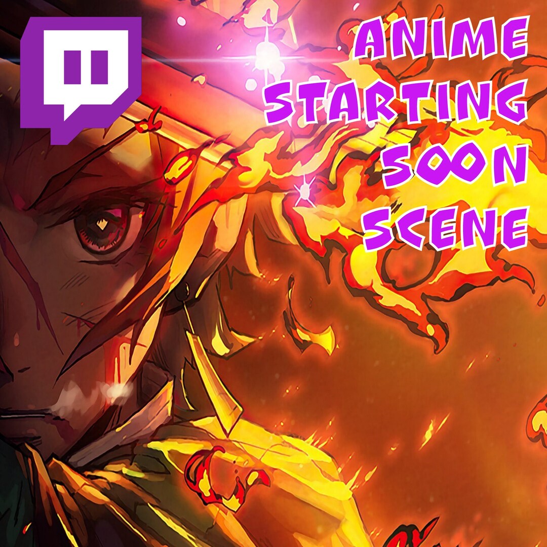 Anime Style Starting Soon Screen - Etsy