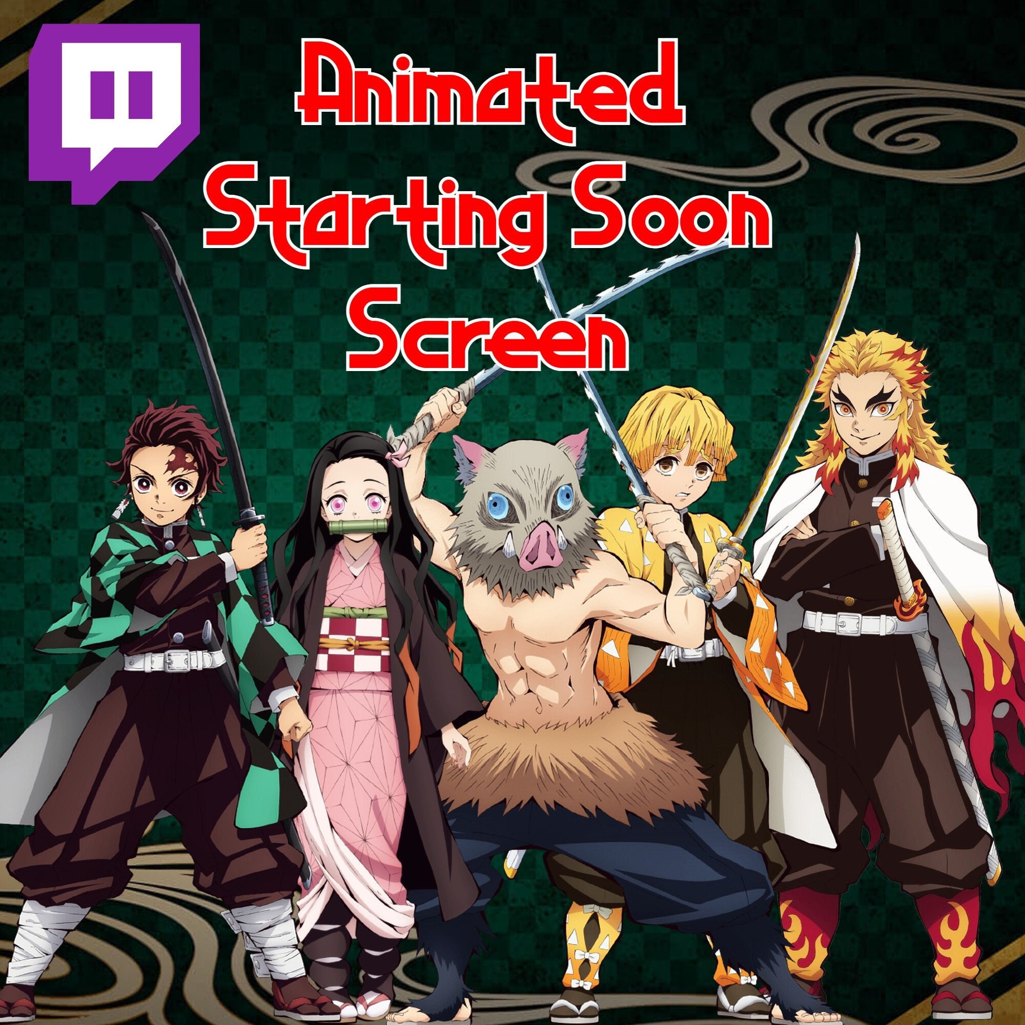 Anime Style Starting Soon Screen - Etsy UK