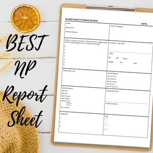 Nurse Practitioner Report Sheet: Patient Assessment Template (PDF ...