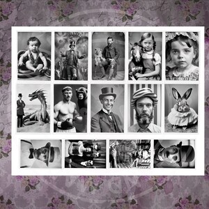 Vintage Circus Oddities Photos: Printable Ephemera for Scrapbooking ...