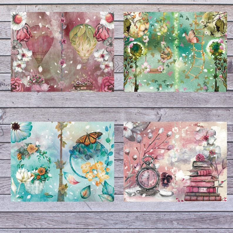 Secret Garden junk Journal Kit printable Paperhandmade - Etsy