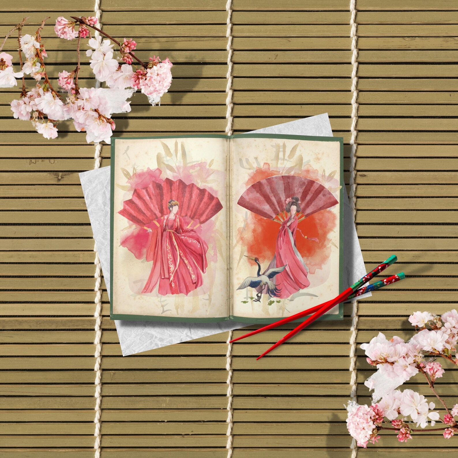 Printable Asian Junk Journal Kit Journaling Supplies - Etsy