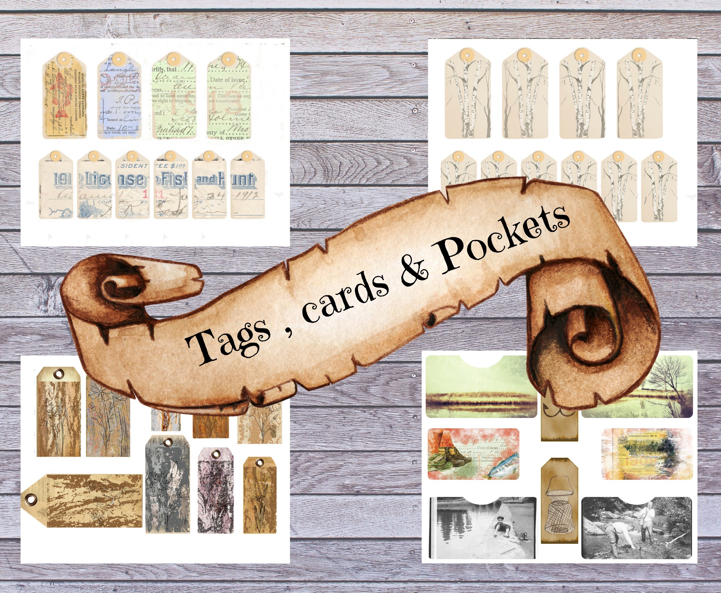 Printable Junk Journal Kit Junk Journal Tools Junk Journal - Etsy