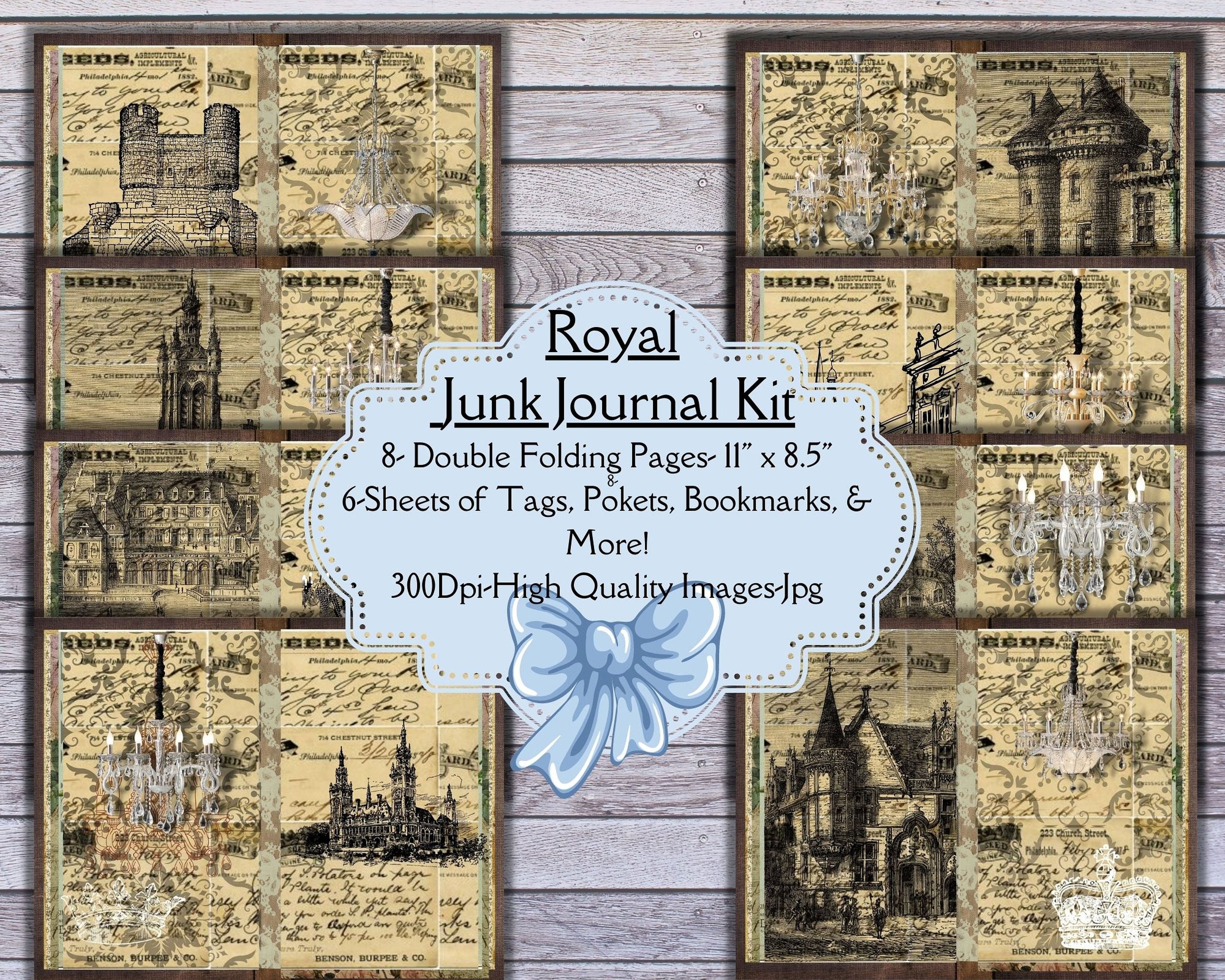 Printable Royal Junk Journal Kit Junk Journal Digital Kit - Etsy