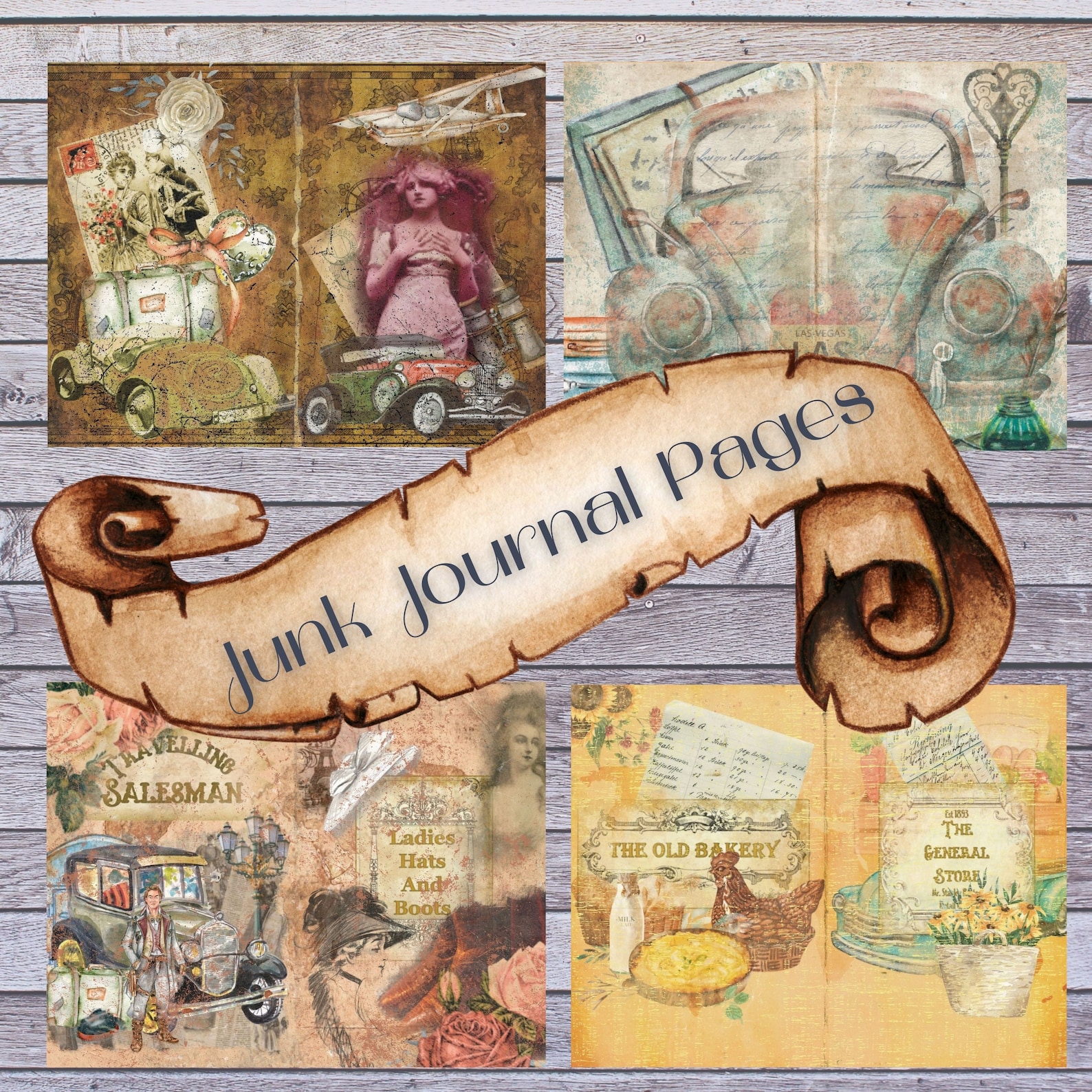 Printable Travel Junk Journal Kit Freebies Junk Journal - Etsy