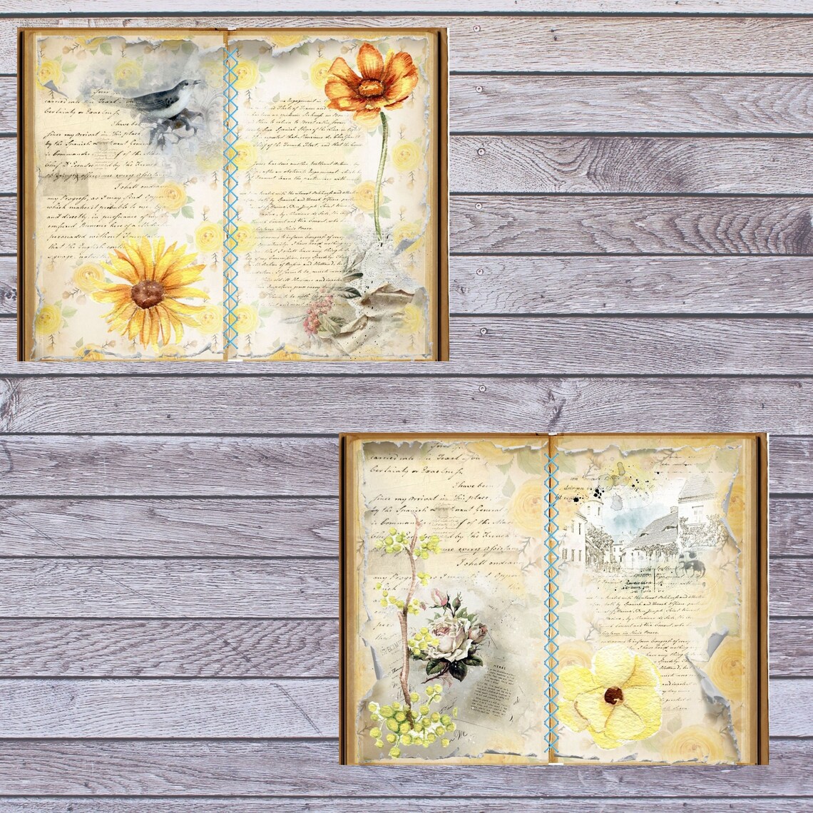 Vintage Junk Journal Kitdigital Download junk Journal Kit - Etsy