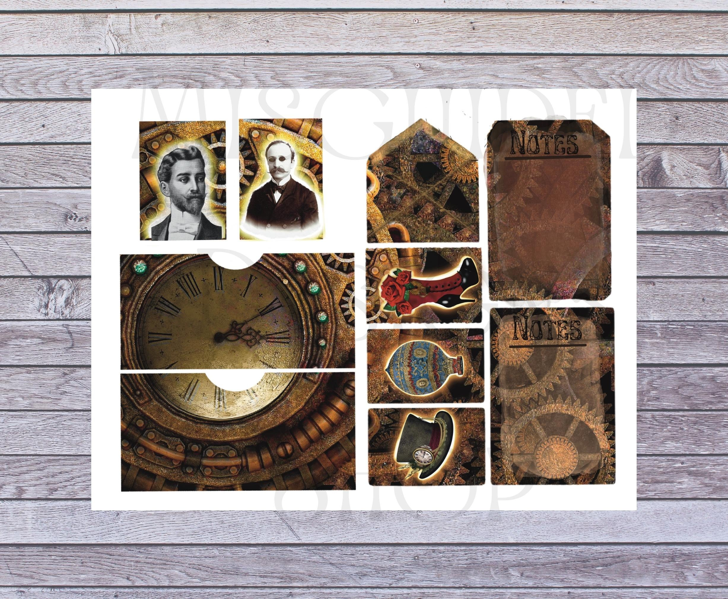 Printable Steampunk Ephemera Packephemera Downloadephemera - Etsy