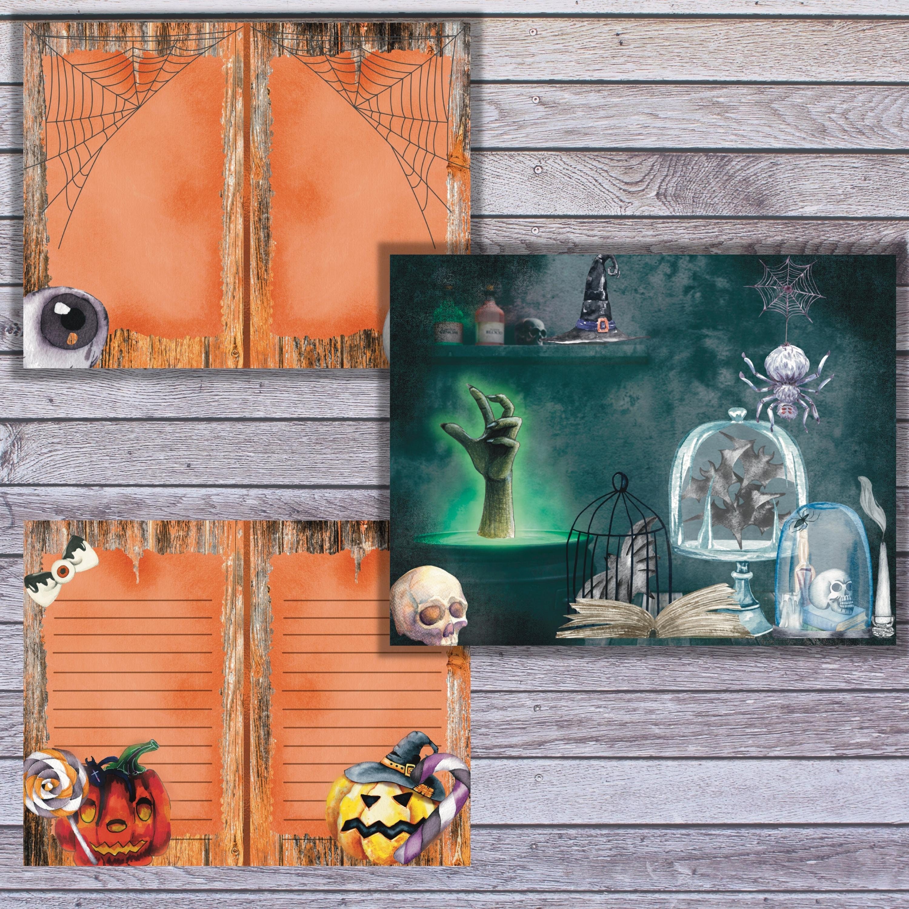 Printable Halloween Junk Journal Kit Halloween Journal - Etsy