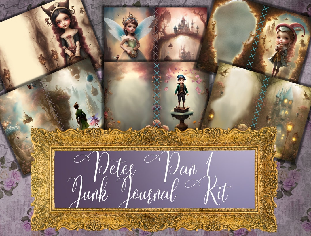 Peter Pan Junk Journal Kit | Peter Pan, Neverland, Tinker Bell , Junk ...