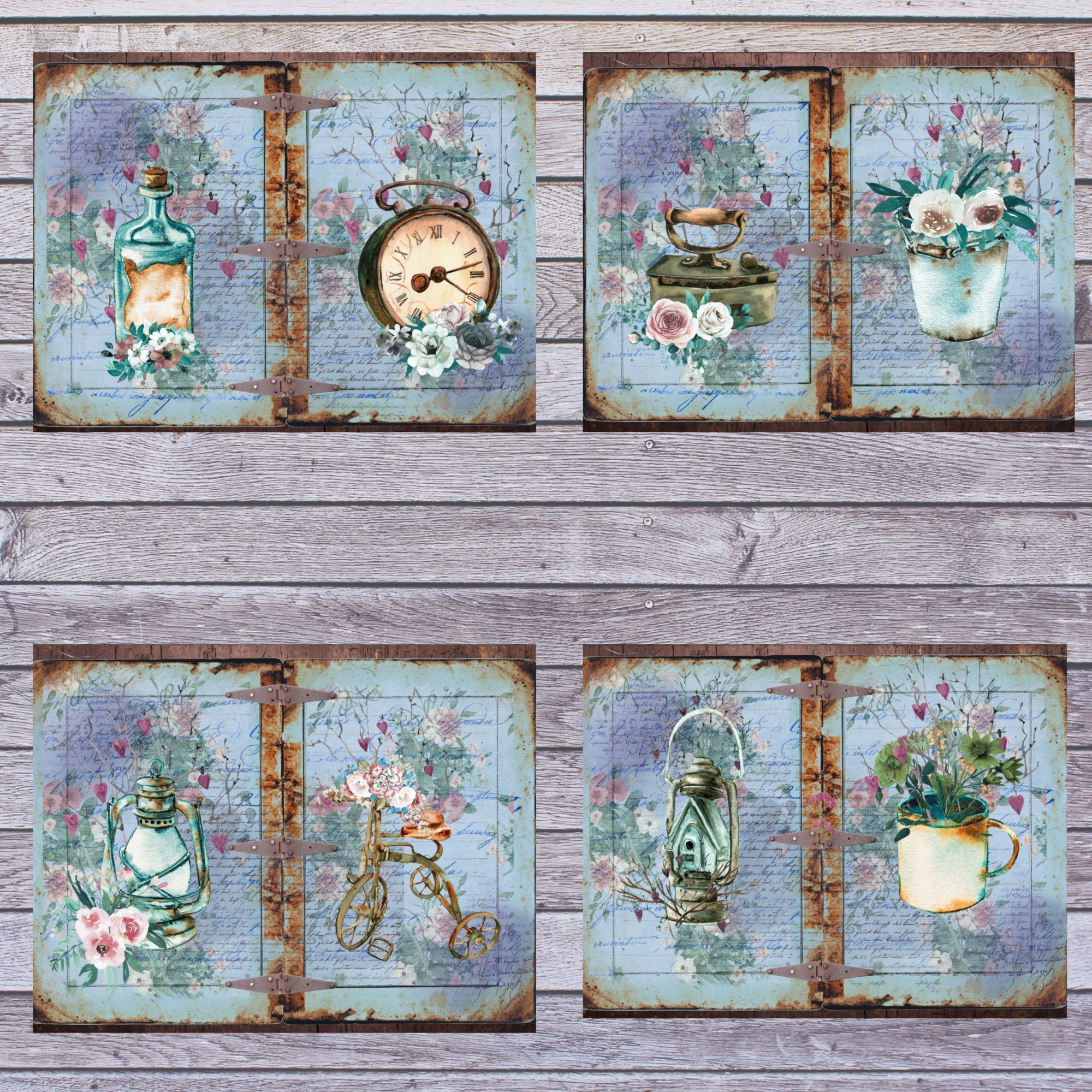 Printable Rustic Junk Journal Kitvintage Junk Journaljunk - Etsy