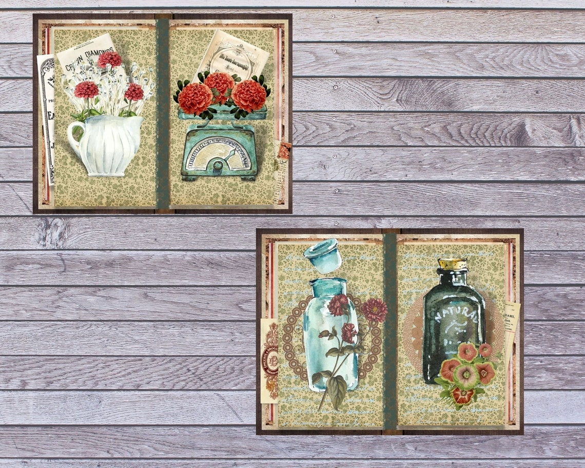 Digital Junk Journal Kit Printable Junk Journal Digital Kit - Etsy Canada