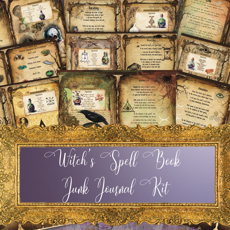 Spell Book Pages - Etsy