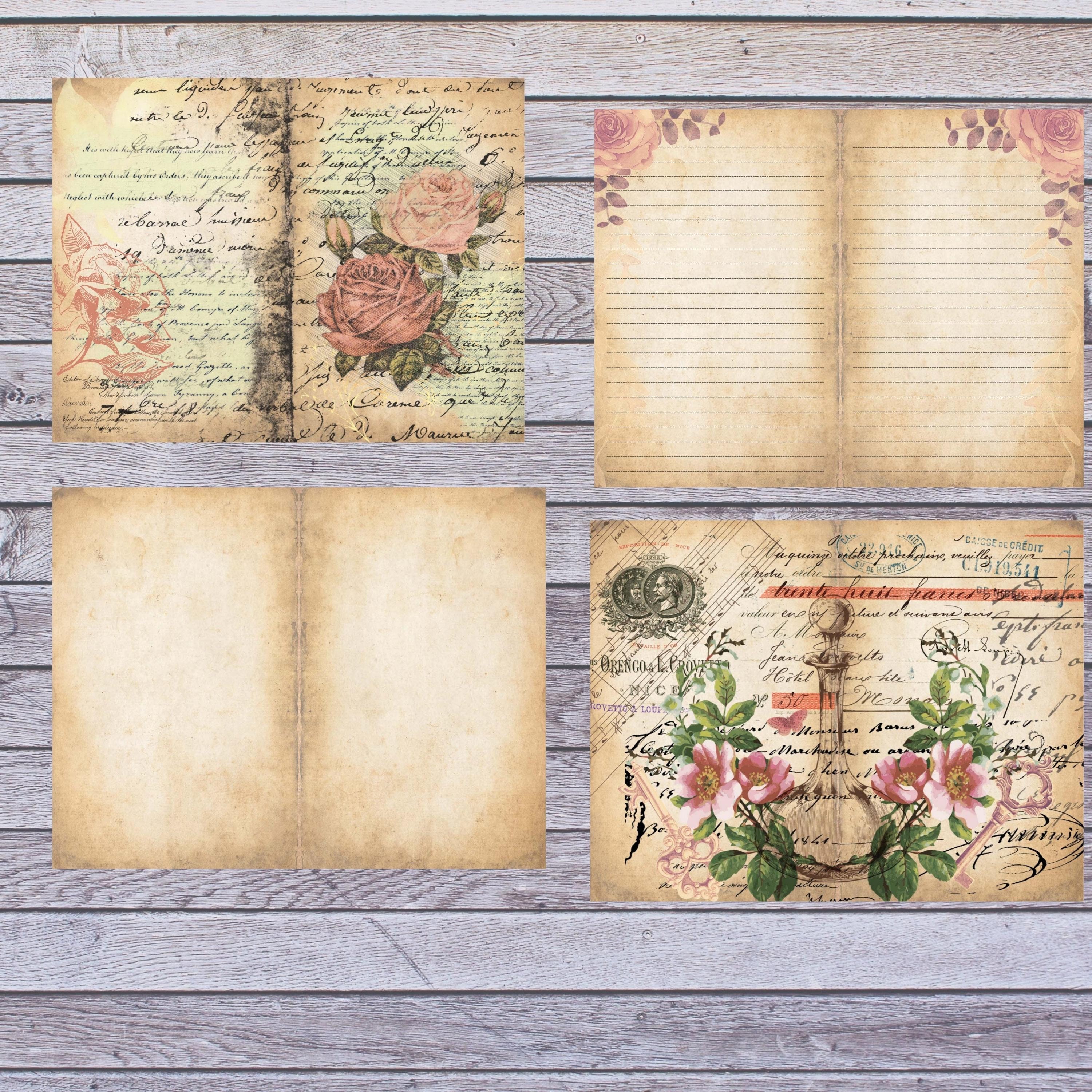 Vintage Lock & Key Junk Journal Kitprintable Vintage Junk - Etsy