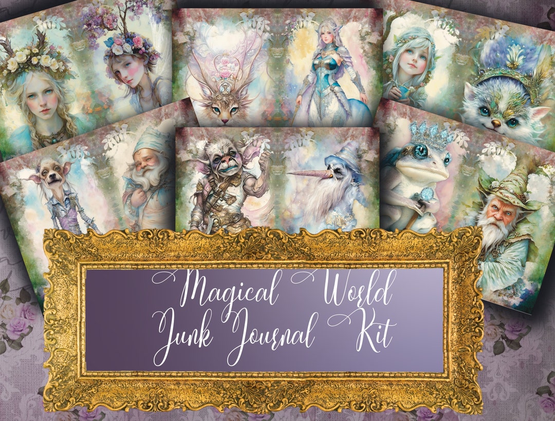 Magical World Junk Journal Kit: DIY Fairy Fantasy Journaling - Etsy