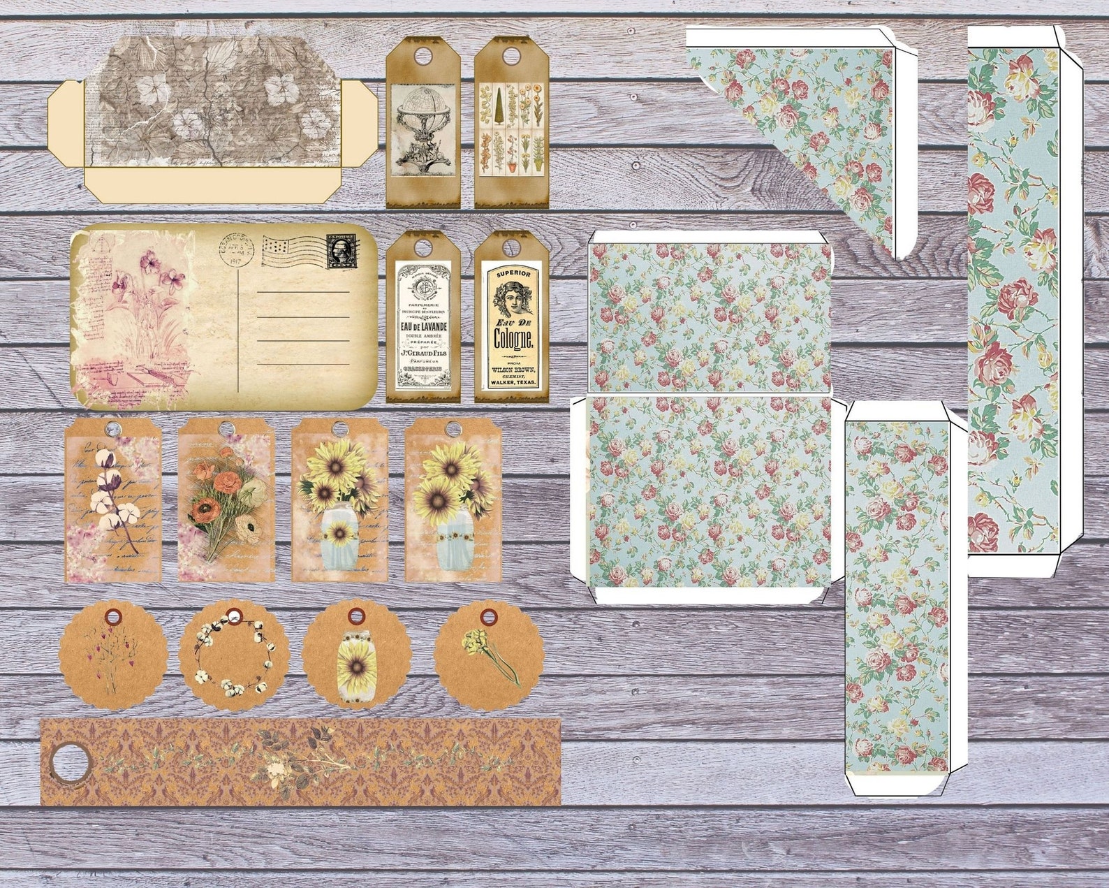 Digital Junk Journal Kit Printable Junk Journal Digital Kit - Etsy Canada