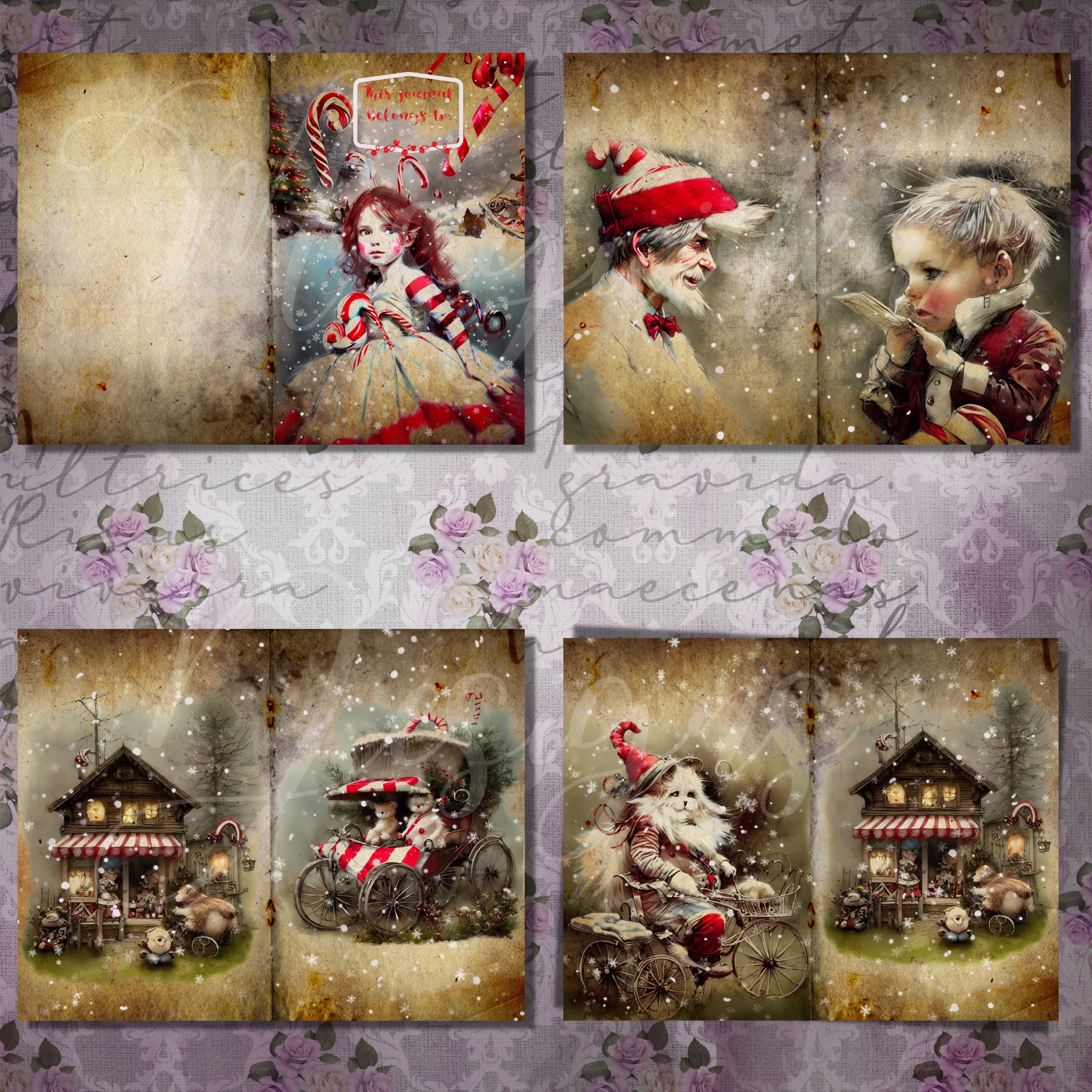 Printable Christmas Journal Kit Christmas Digital Kit - Etsy