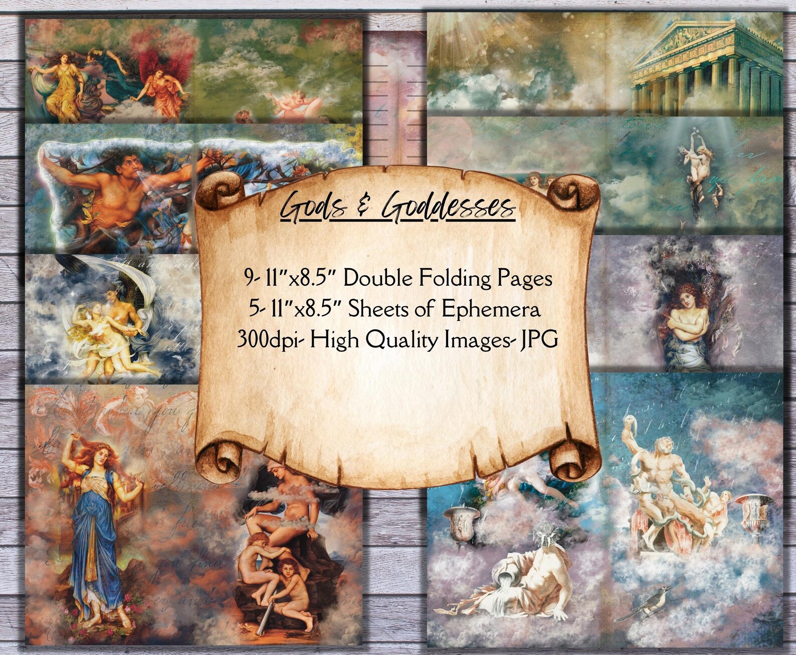Printable Greek Goddess Junk Journal Kit Printable Ephemera - Etsy
