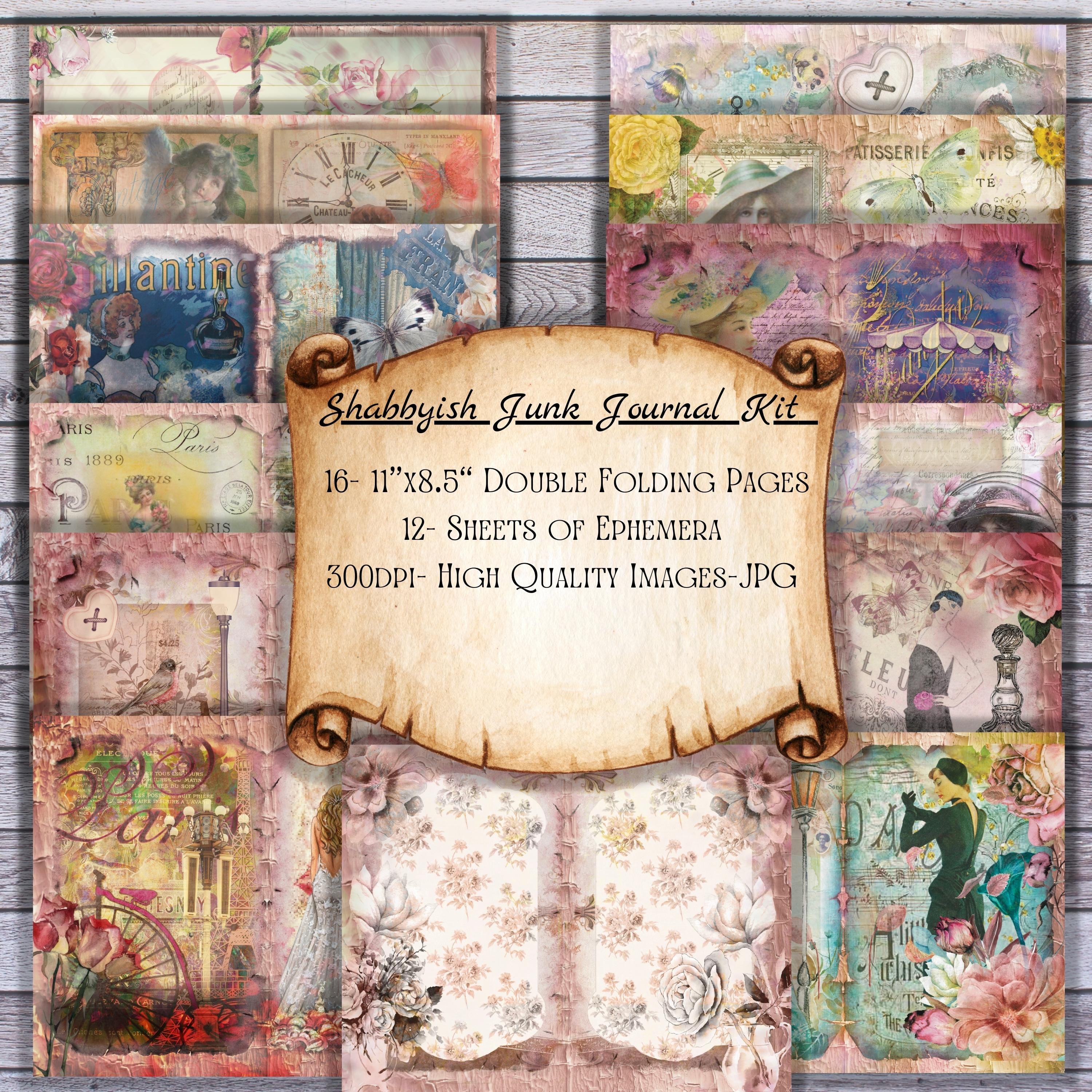 Digital Journal Craft Kit Kit Junk Journal Kits Journal - Etsy