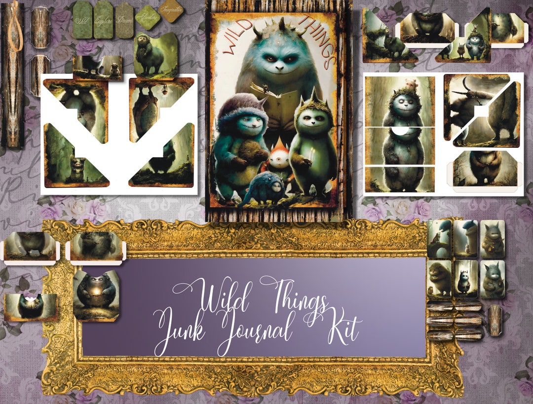 Printable Fantasy Junk Journal Kit | DIY Journal Kit | Junk Journal ...
