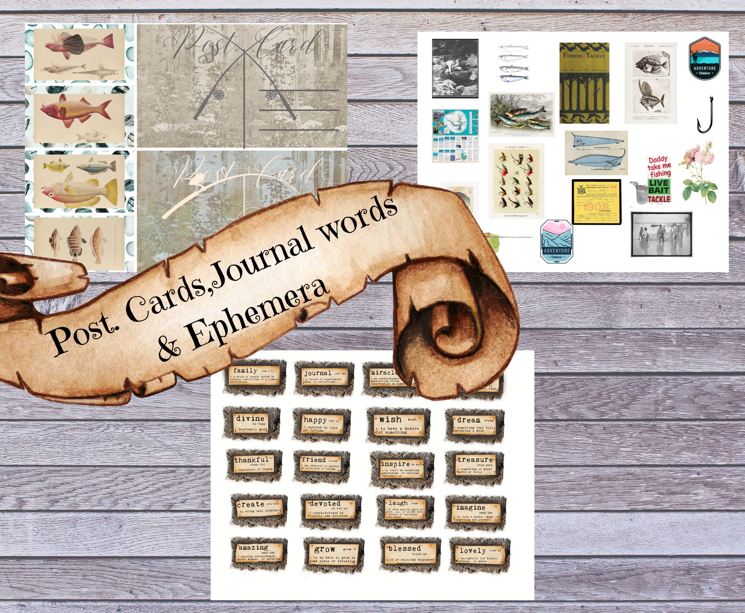Printable Junk Journal Kit Junk Journal Tools Junk Journal - Etsy