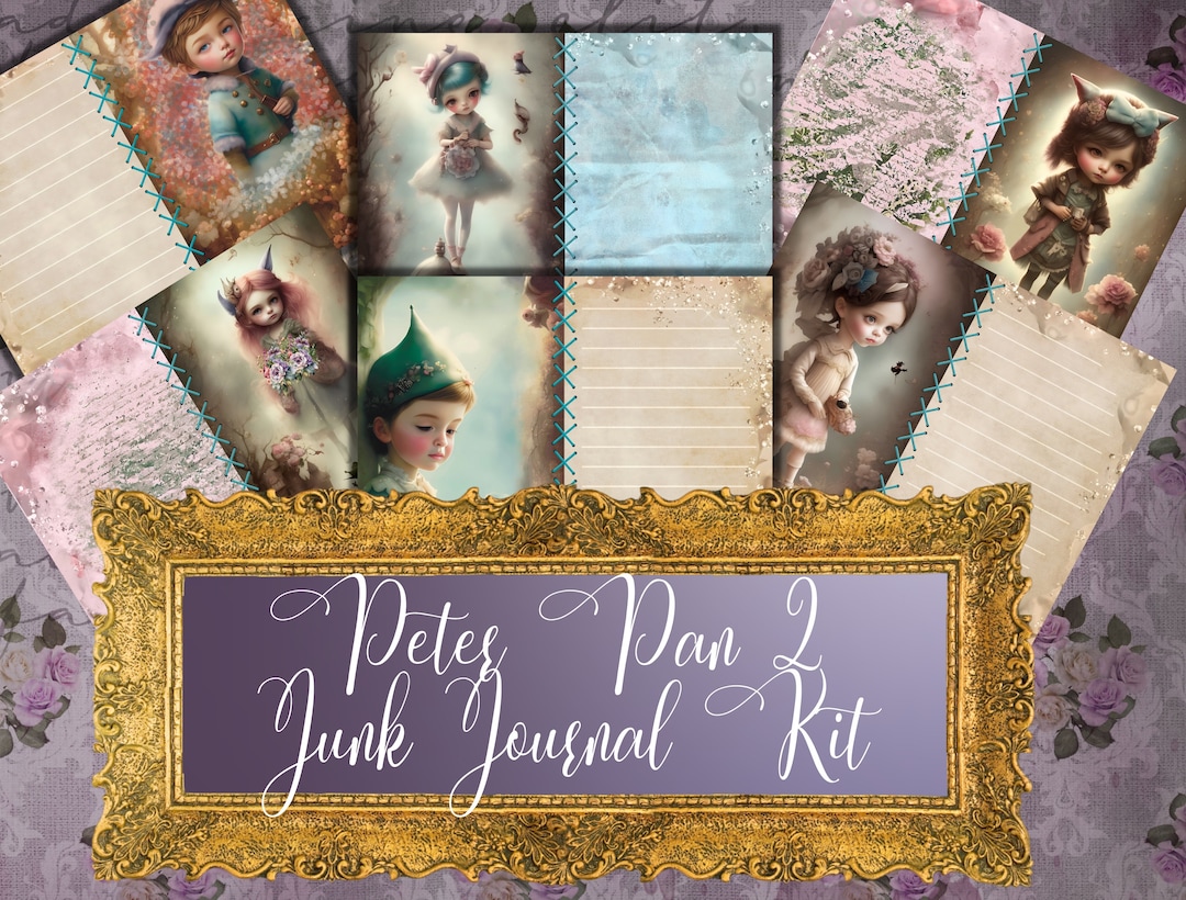 Peter Pan Junk Journal Kit | Peter Pan, Neverland, Tinker Bell , Junk ...