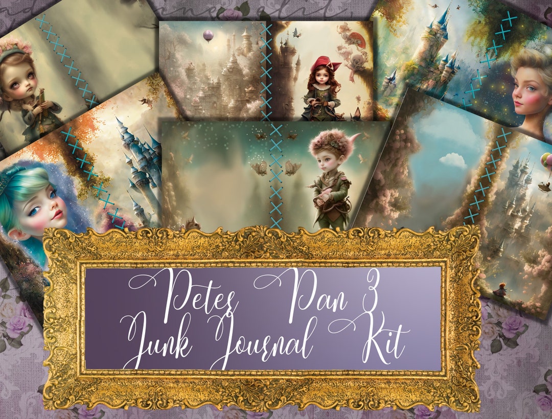 Peter Pan Junk Journal Kit | Peter Pan, Neverland, Tinker Bell , Junk ...