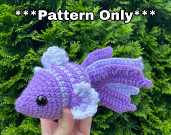 Betta Fish Crochet Amigurumi PDF File Pattern - Etsy