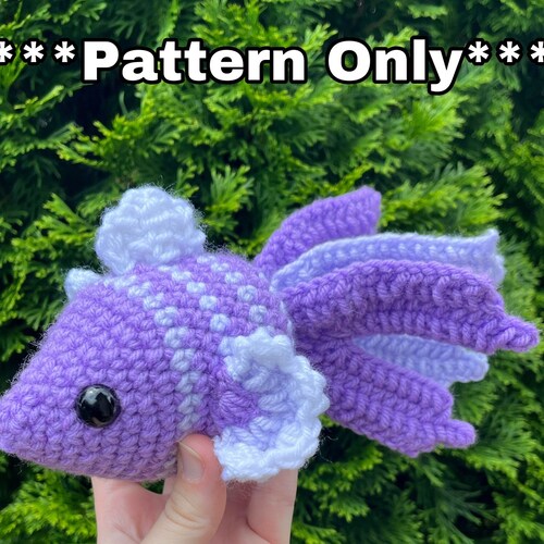 Betta Fish Crochet Amigurumi Pattern - Etsy