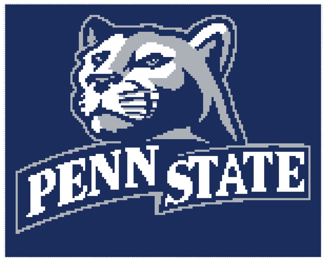 Penn State University Crochet Blanket Pattern (c2c Including Written ...