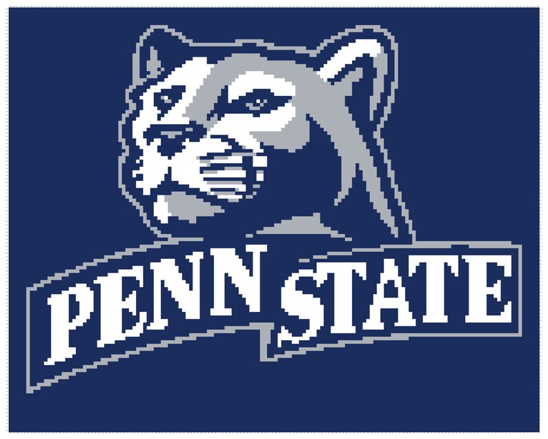 Penn State University Crochet Blanket Pattern (c2c Including Written ...