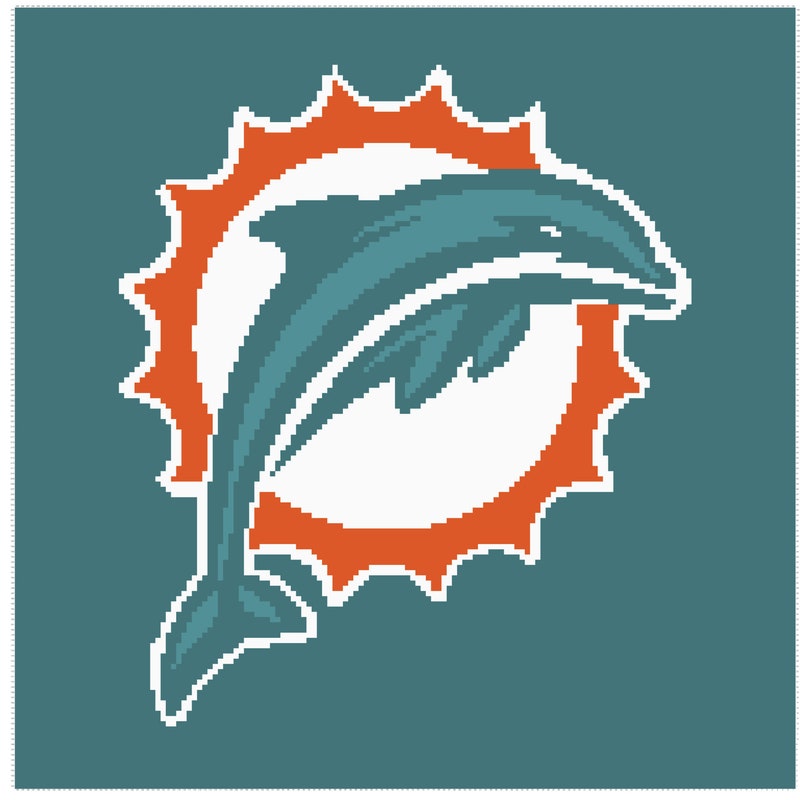 Miami dolphins patterns - Etsy.de