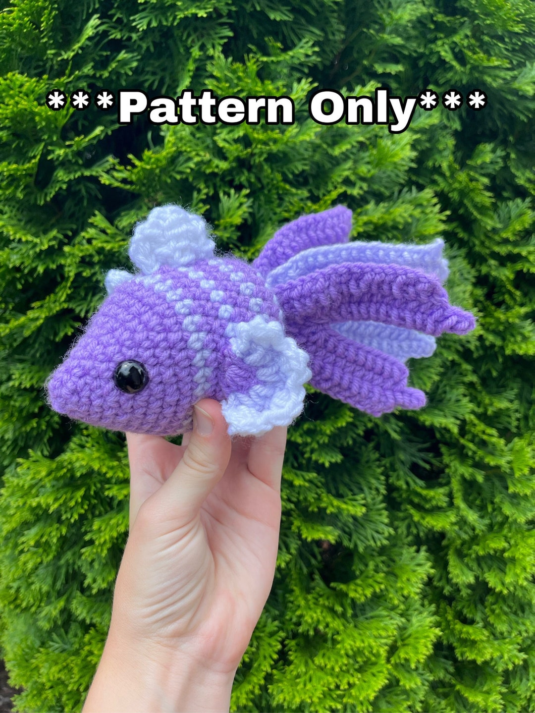 Crochet Betta Fish Pattern - Etsy