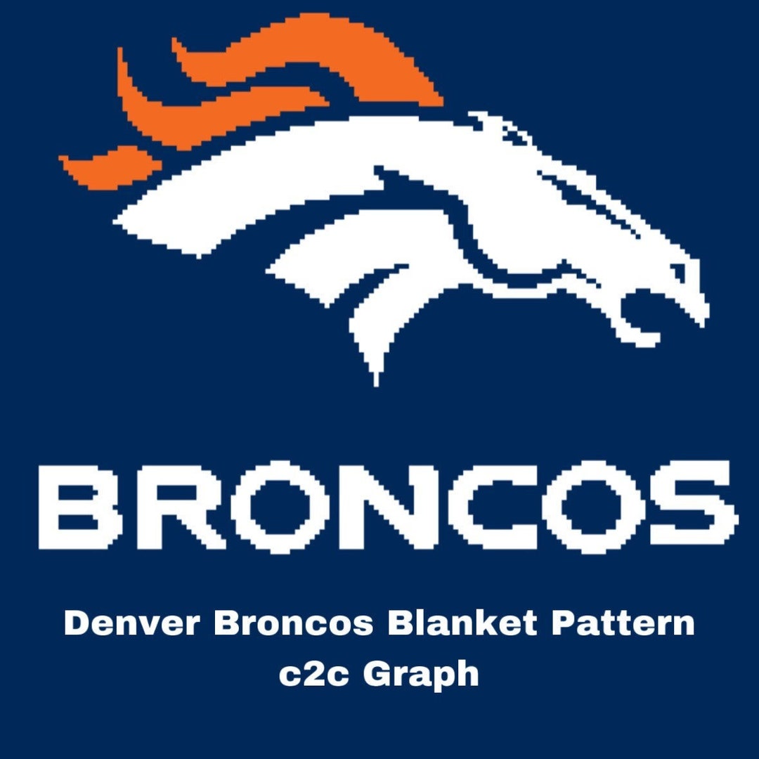 Broncos Crochet Blanket Pattern (c2c Including Written Instructions) - Etsy