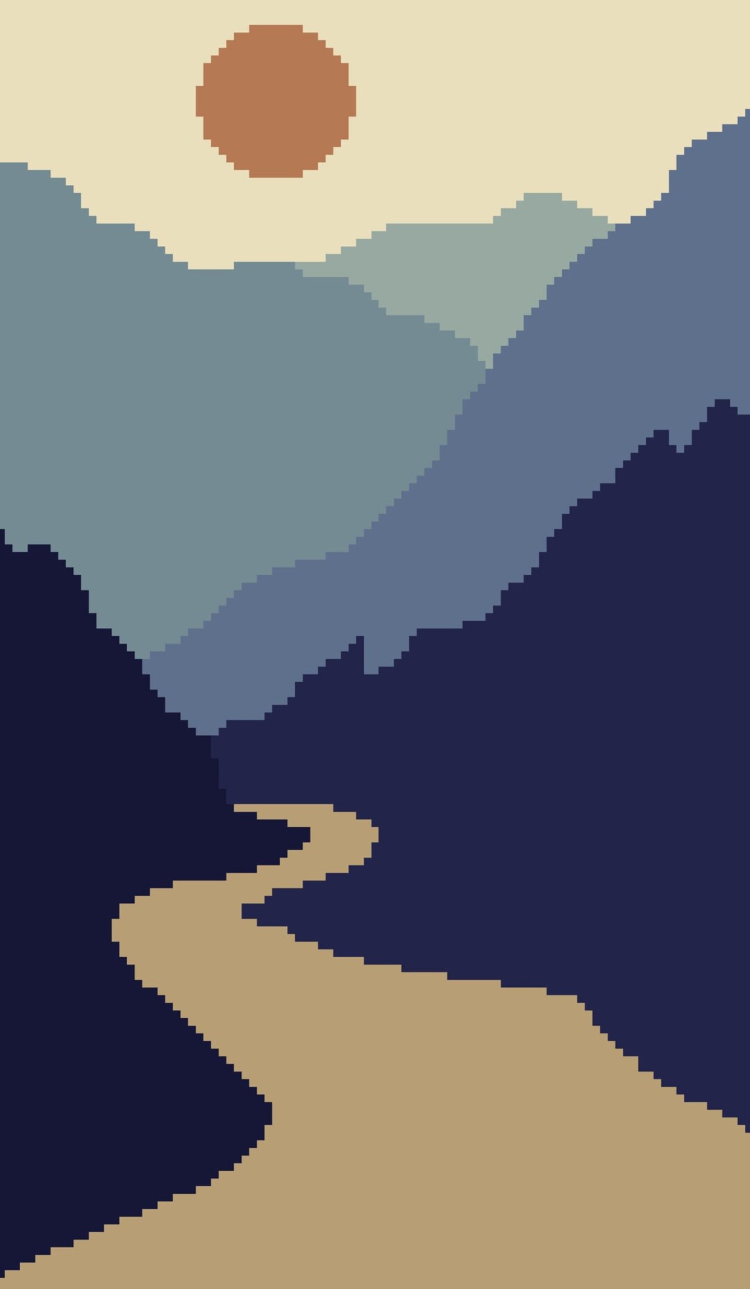 Scenic Nature River Mountain Crochet Blanket Pattern (c2c Including Written Instructions) - Etsy