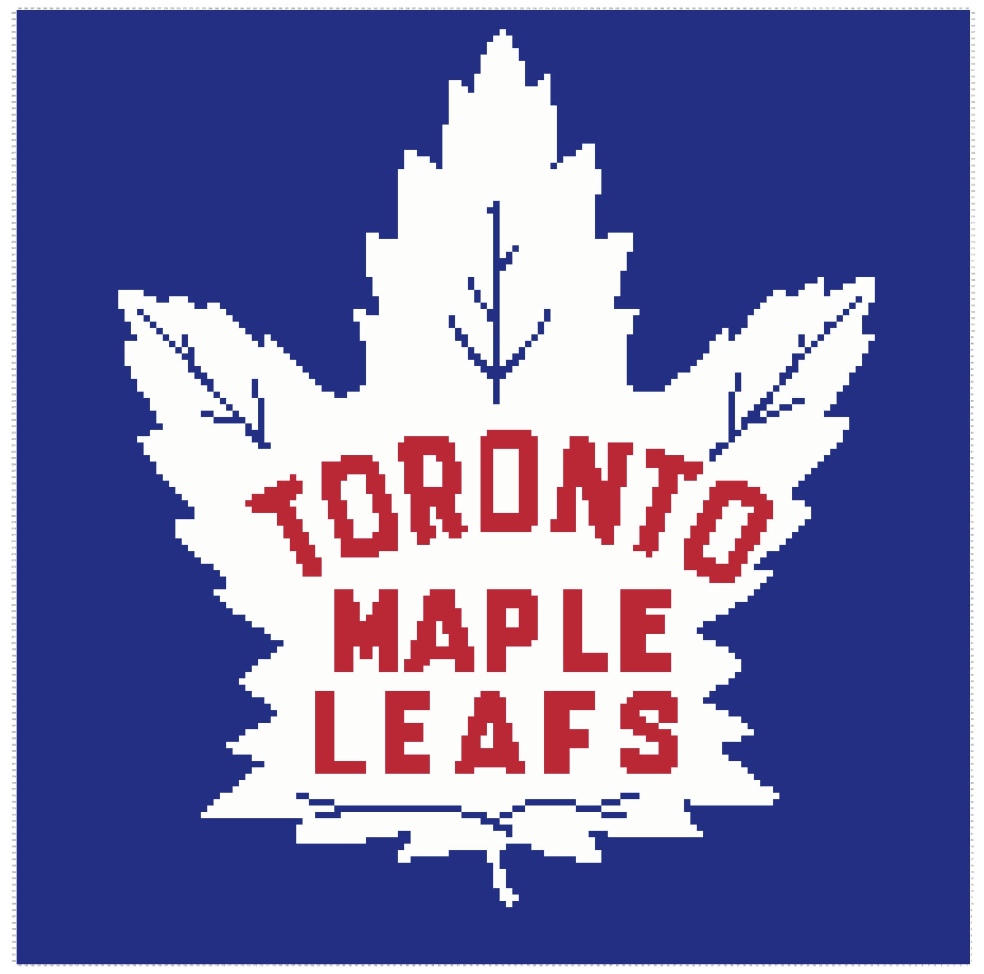 Toronto Maple Leaf's Crochet Blanket Pattern (c2c Including Written ...