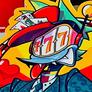 Toontown Corporate Clash Duck Shuffler Sticker I LOVE GAMBLING - Etsy