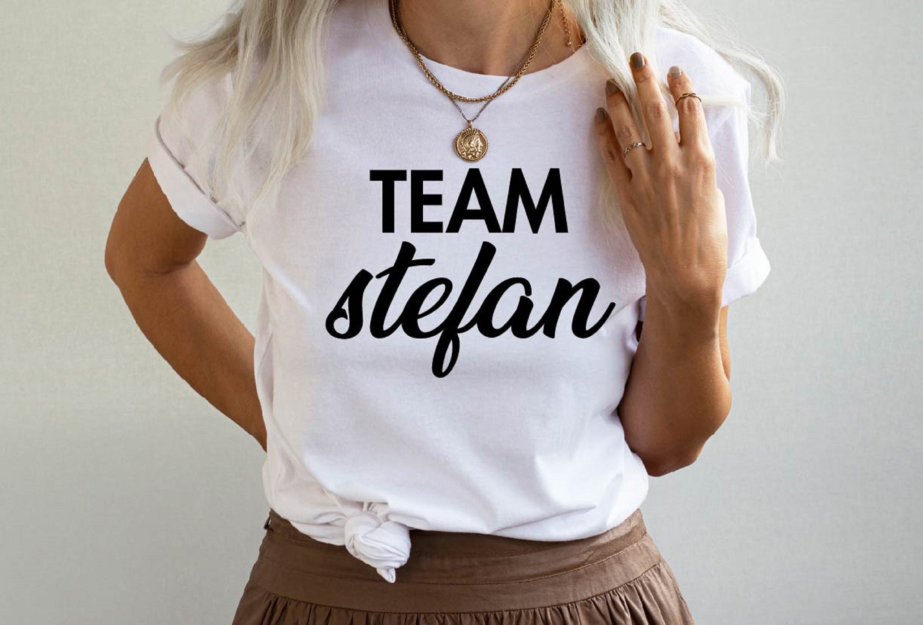 Team Stefan Shirt, Salvatore It's Ok To Love Them Both Shirt, The ...