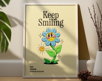 Keep Smiling Quote - Etsy