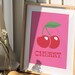 Cherry Retro Quote Digital Prints Wall Art, 70s Wall Art, Digital ...