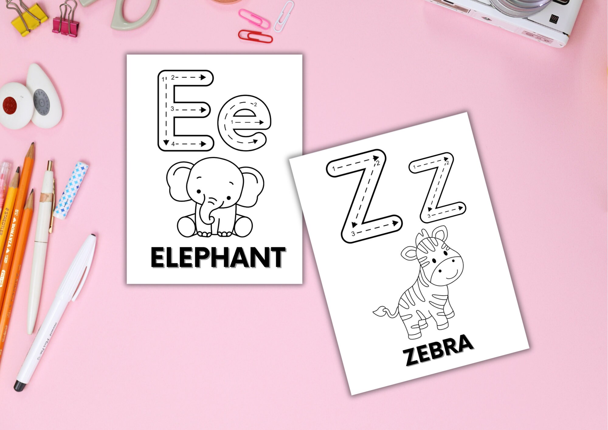The Animal Alphabet- A Children's Coloring Activity. - Etsy